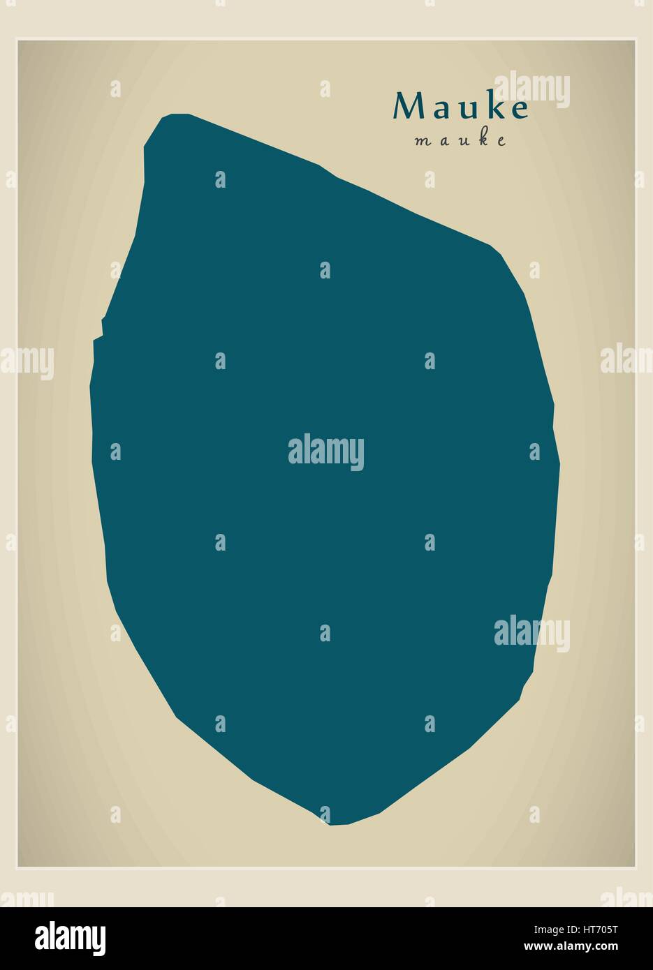 Modern Map - Mauke CK illustration silhouette Stock Vector Image & Art ...