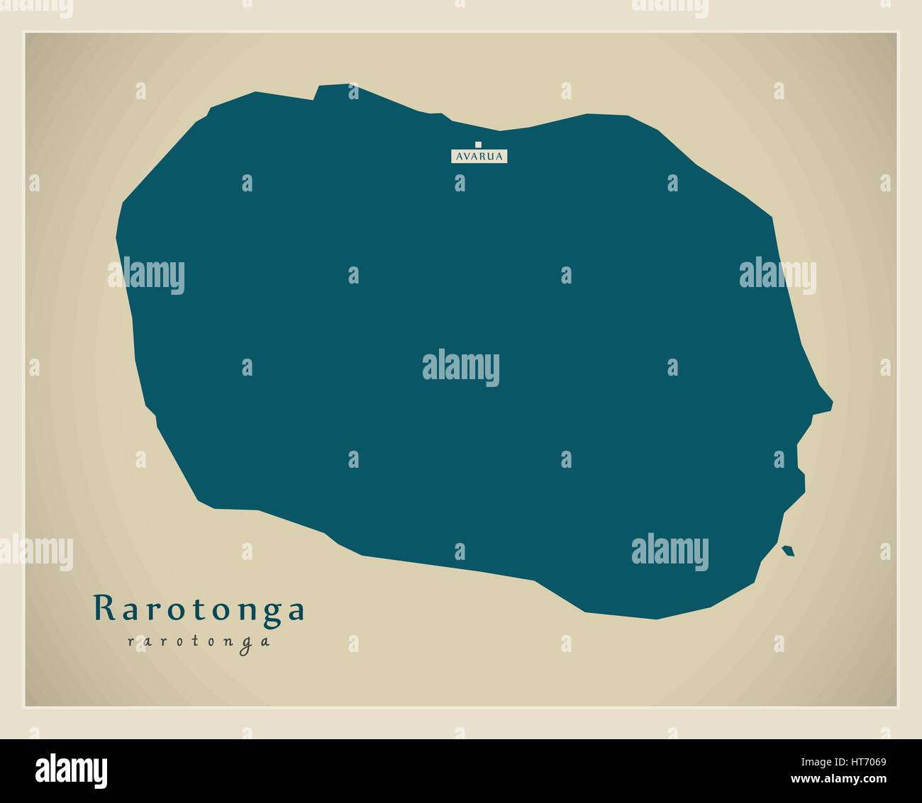 Rarotonga map hi-res stock photography and images - Alamy