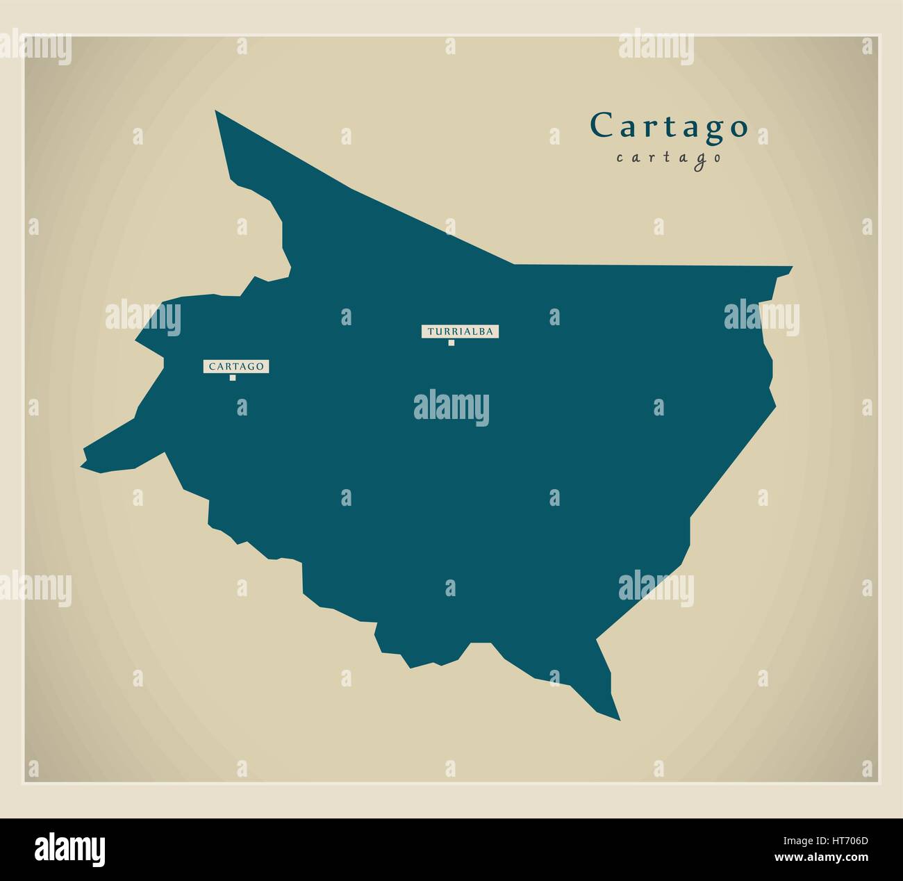 Cartago province costa rica map hi-res stock photography and images - Alamy