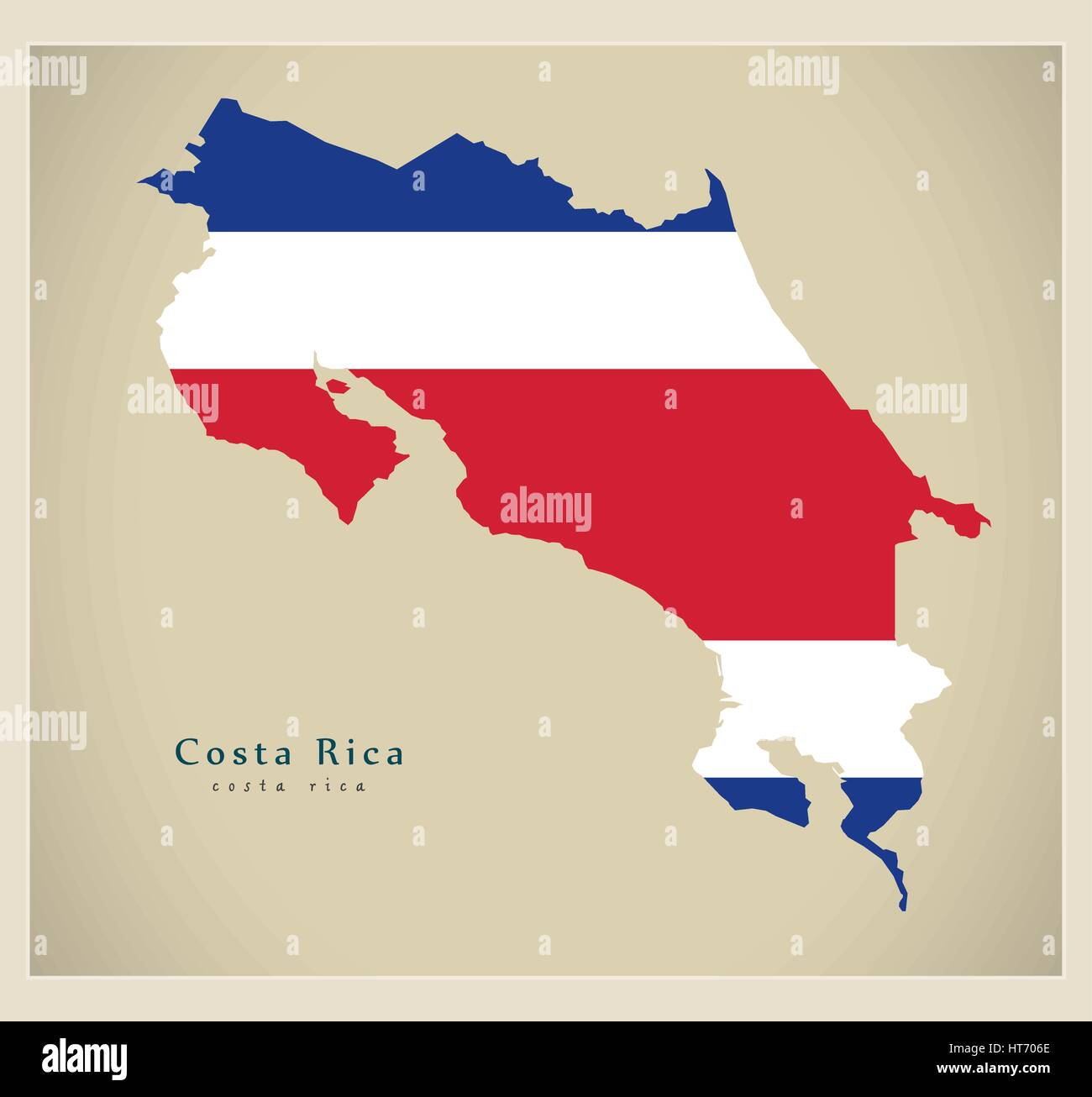 Maps of costa rica hi-res stock photography and images - Alamy