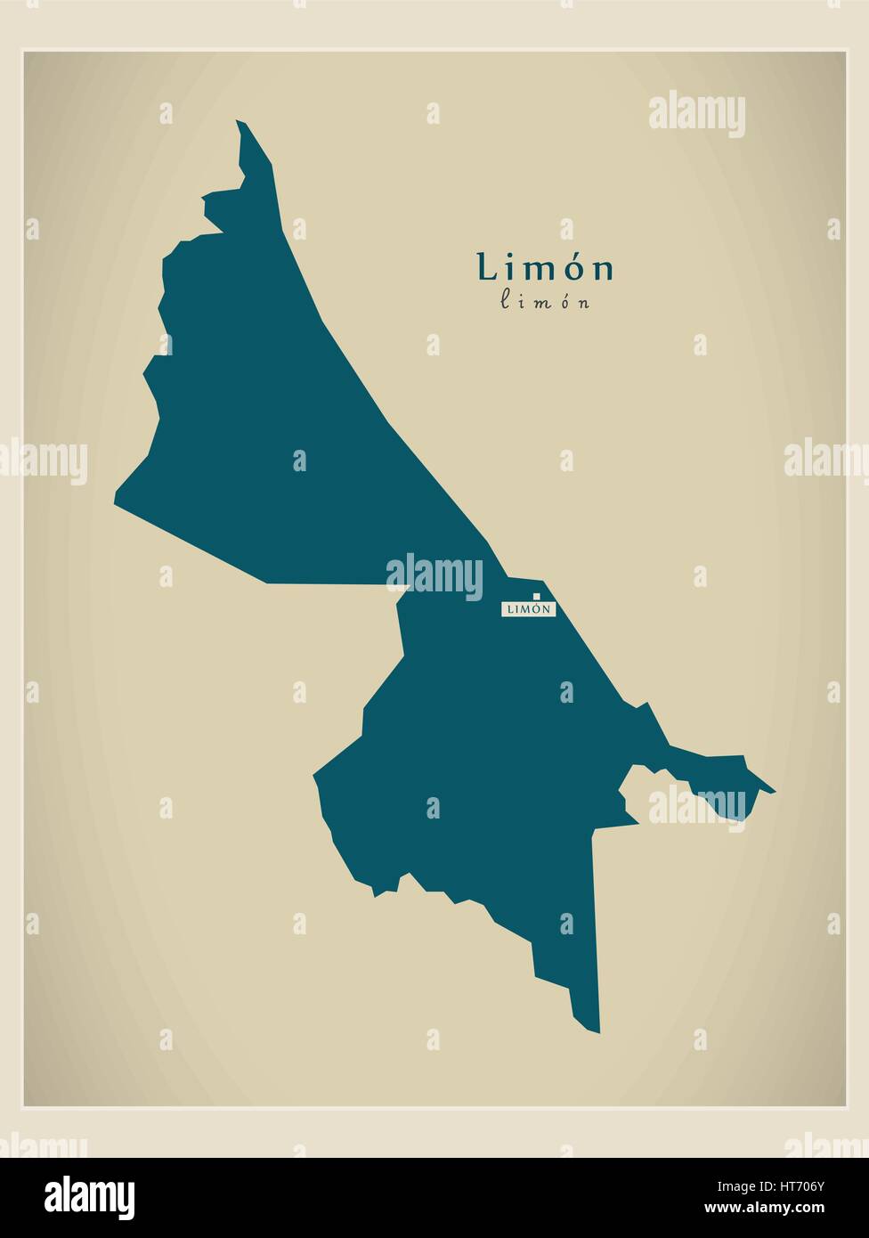 Map of limon hi-res stock photography and images - Alamy