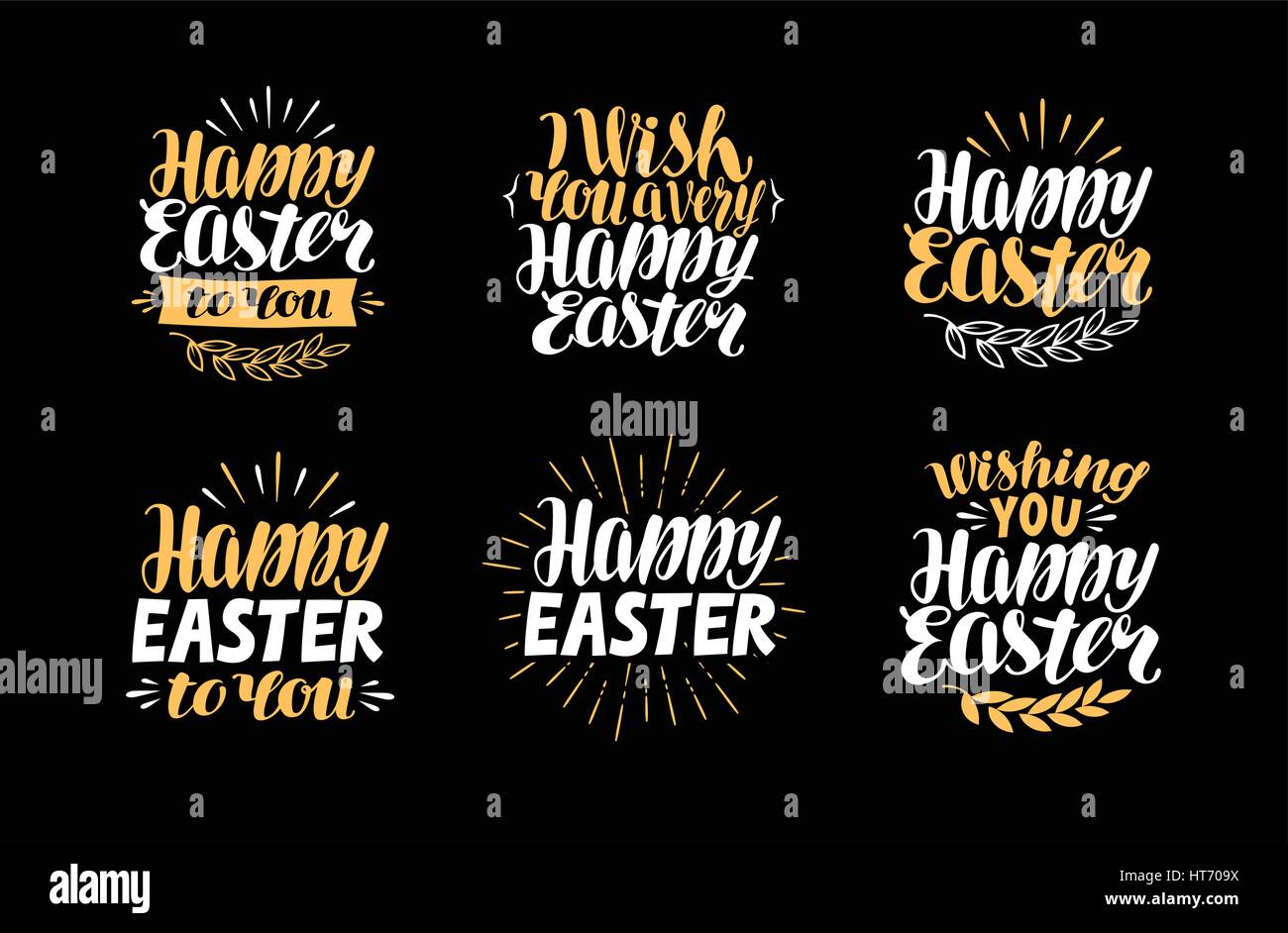 Easter invitation card Stock Vector Images - Alamy