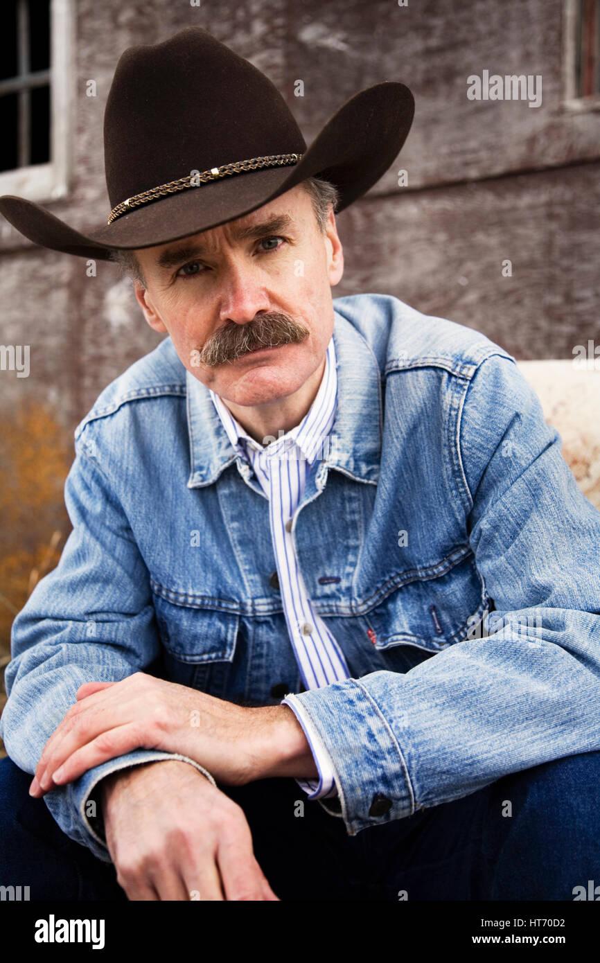 portrait of cowboy calgary, alberta Stock Photo - Alamy