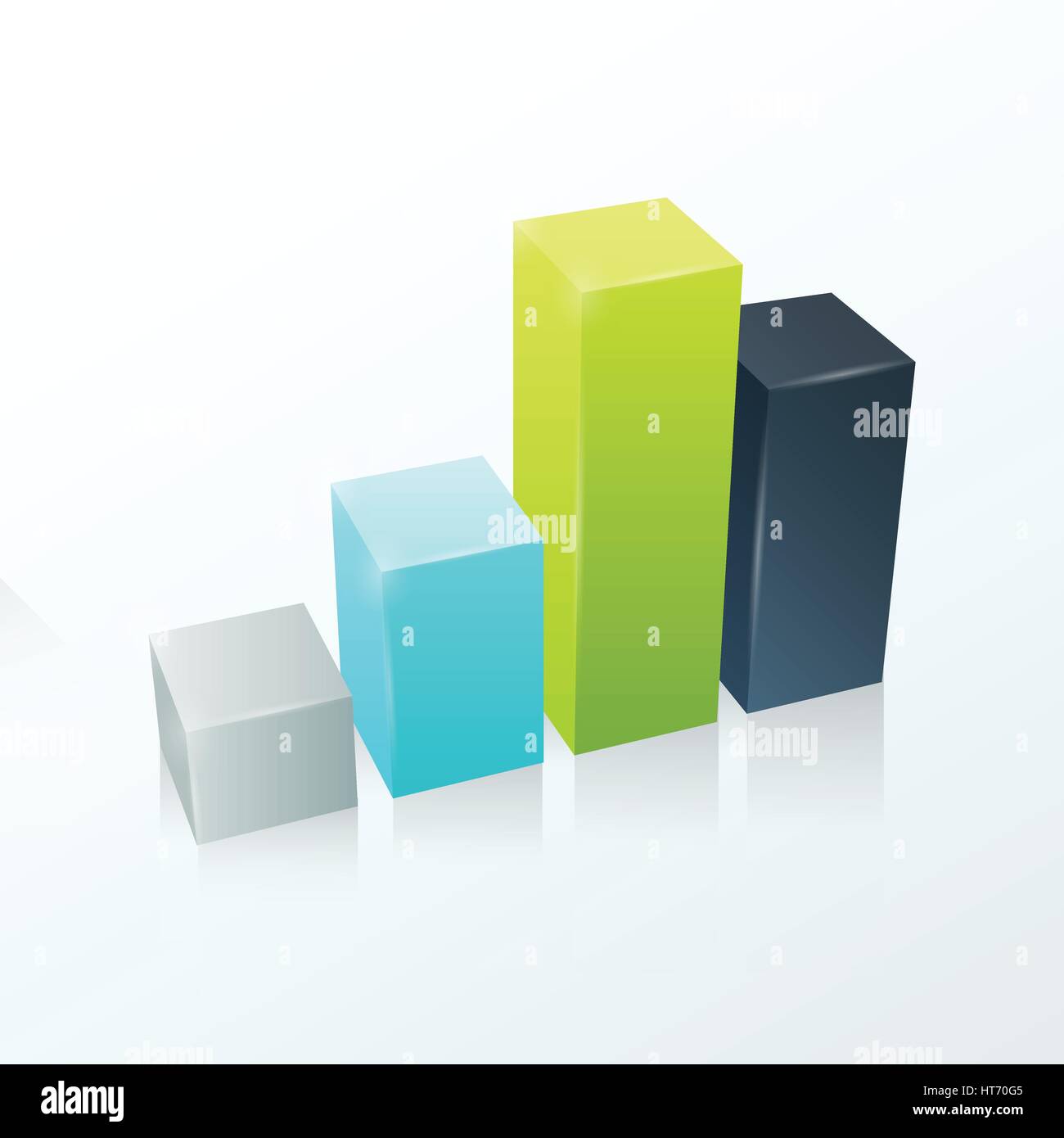Graph Vector infographic color green, gray, blue, black Stock Vector ...