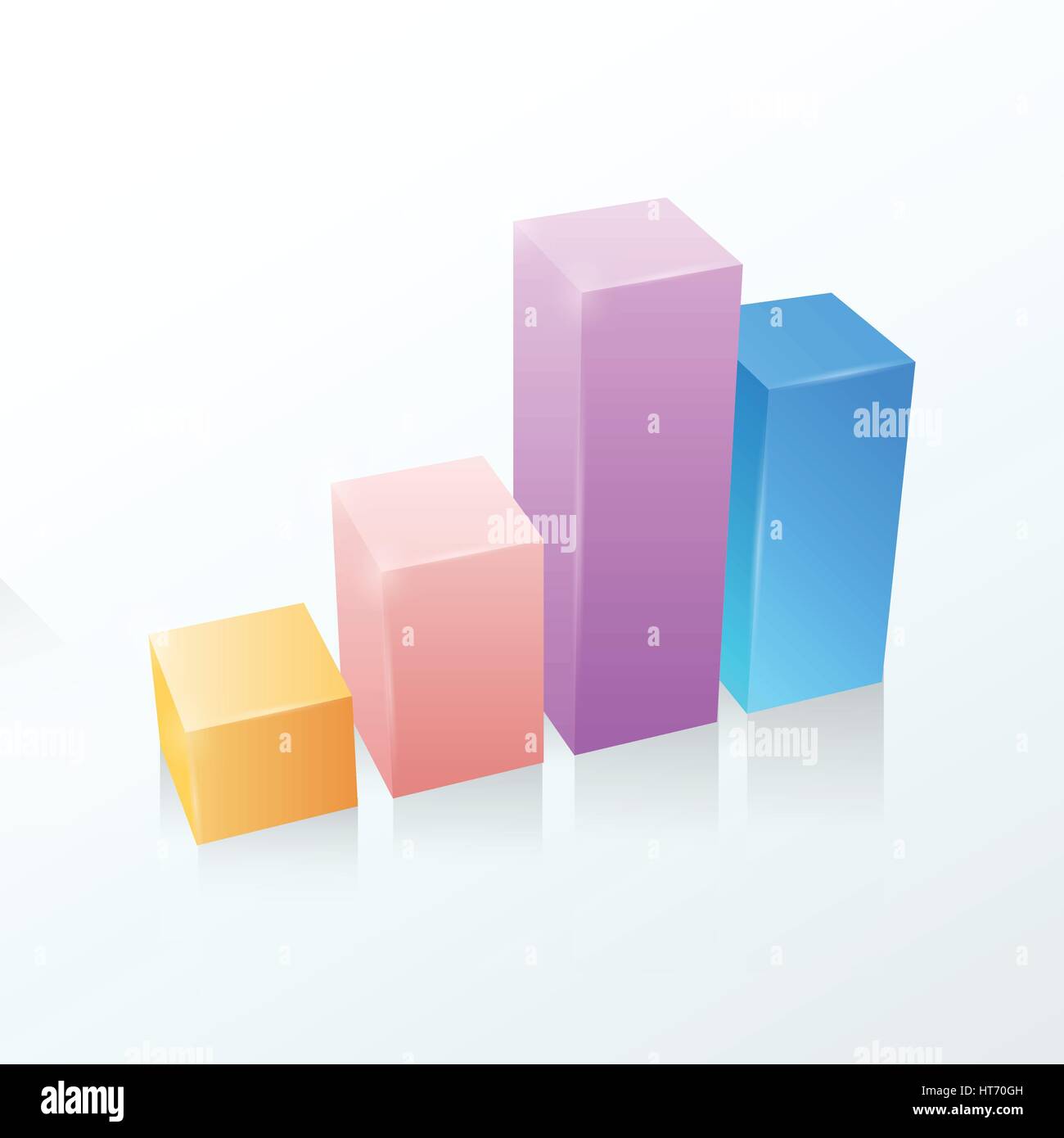 Graph Vector infographic orange, pink, purple, blue Stock Vector Image ...