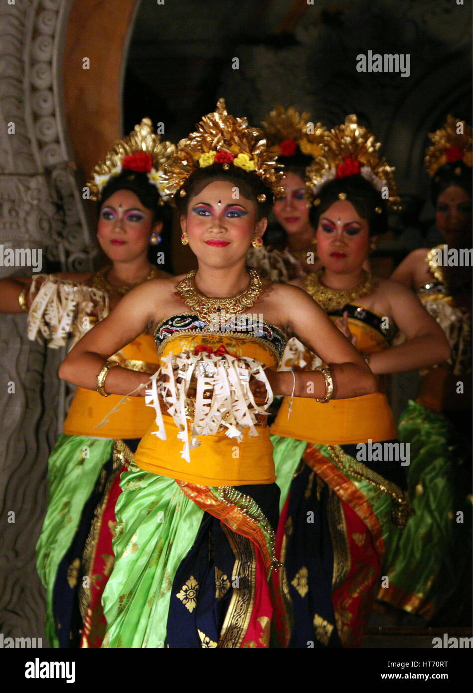 traditional Bali Dance in the town of Ubud of the island Bali in ...