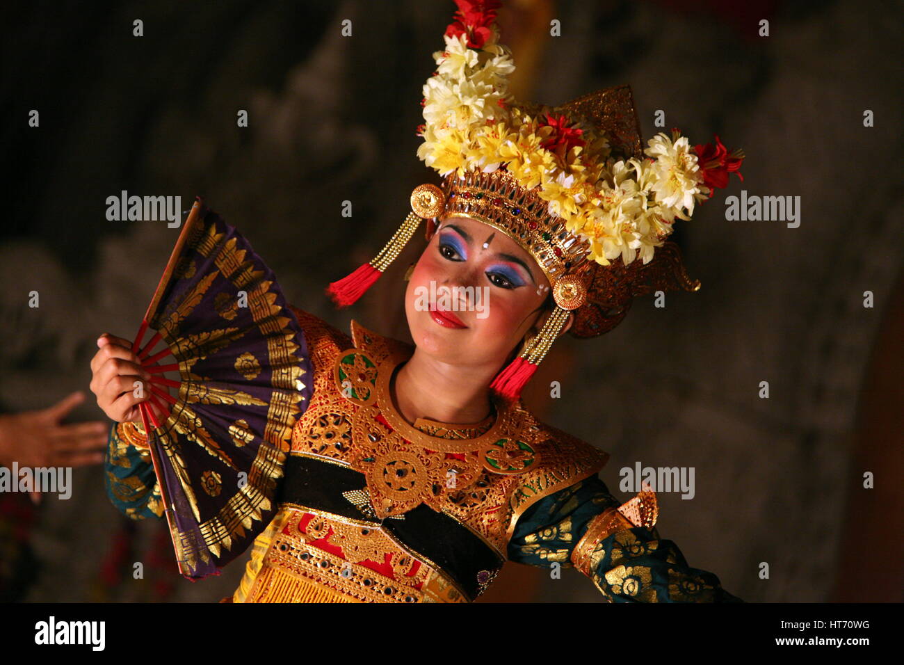 traditional Bali Dance in the town of Ubud of the island Bali in ...