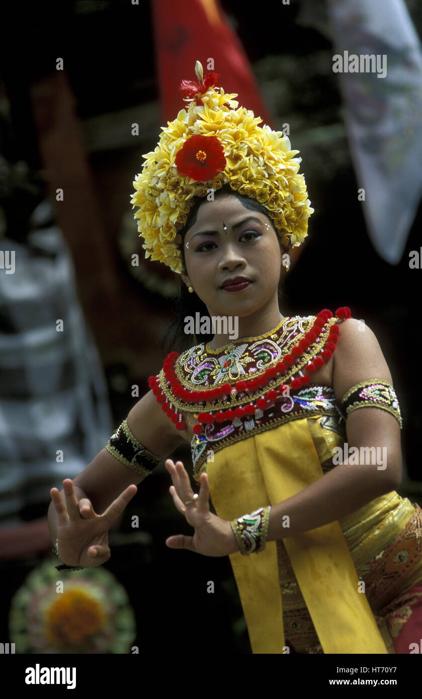 traditional Bali Dance in the town of Ubud of the island Bali in ...