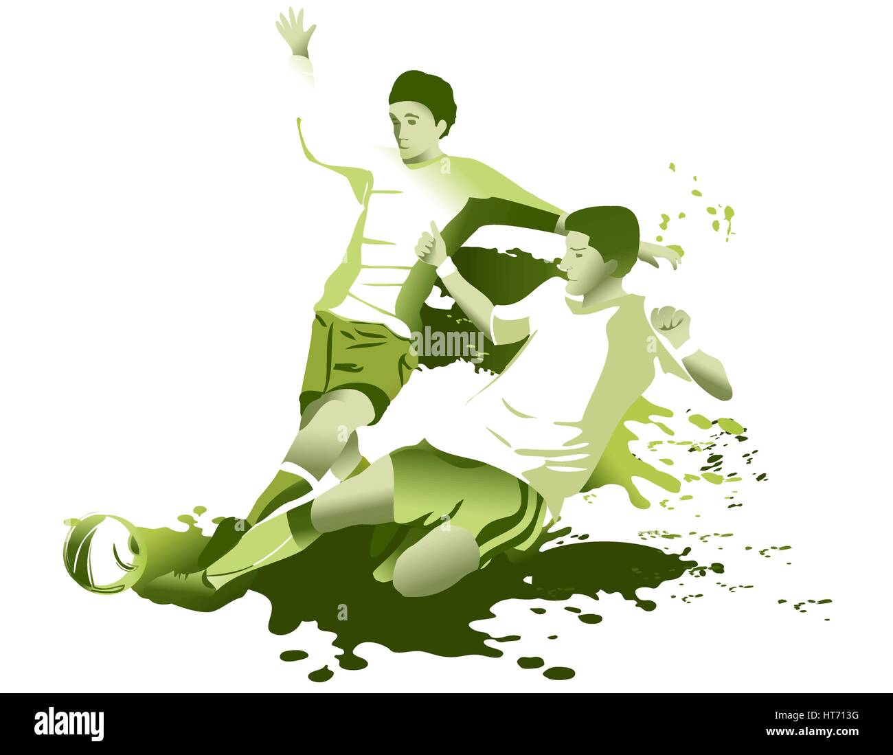 Olympic football match Stock Vector Images - Alamy