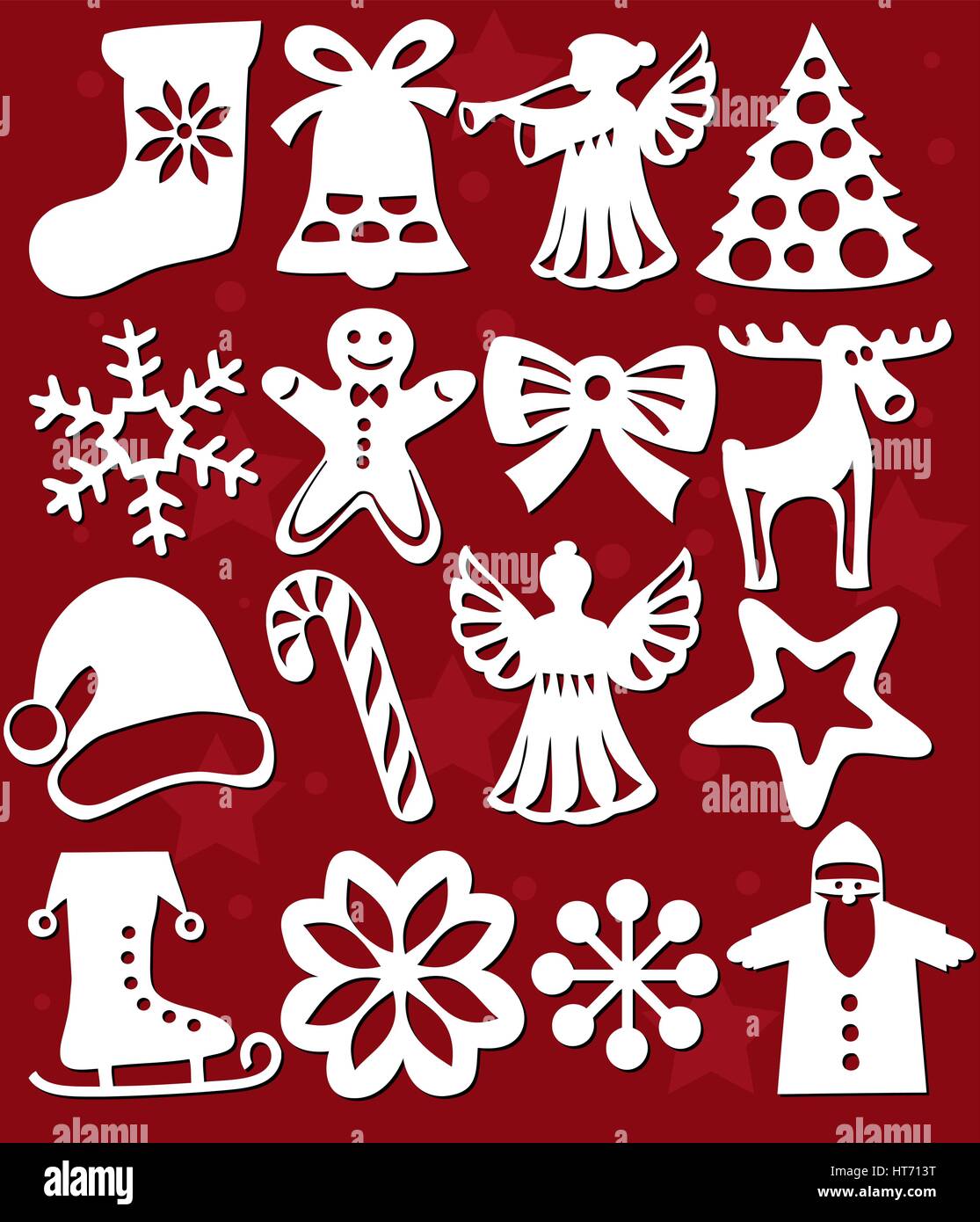 Christmas gingerbread angel Stock Vector Images - Alamy