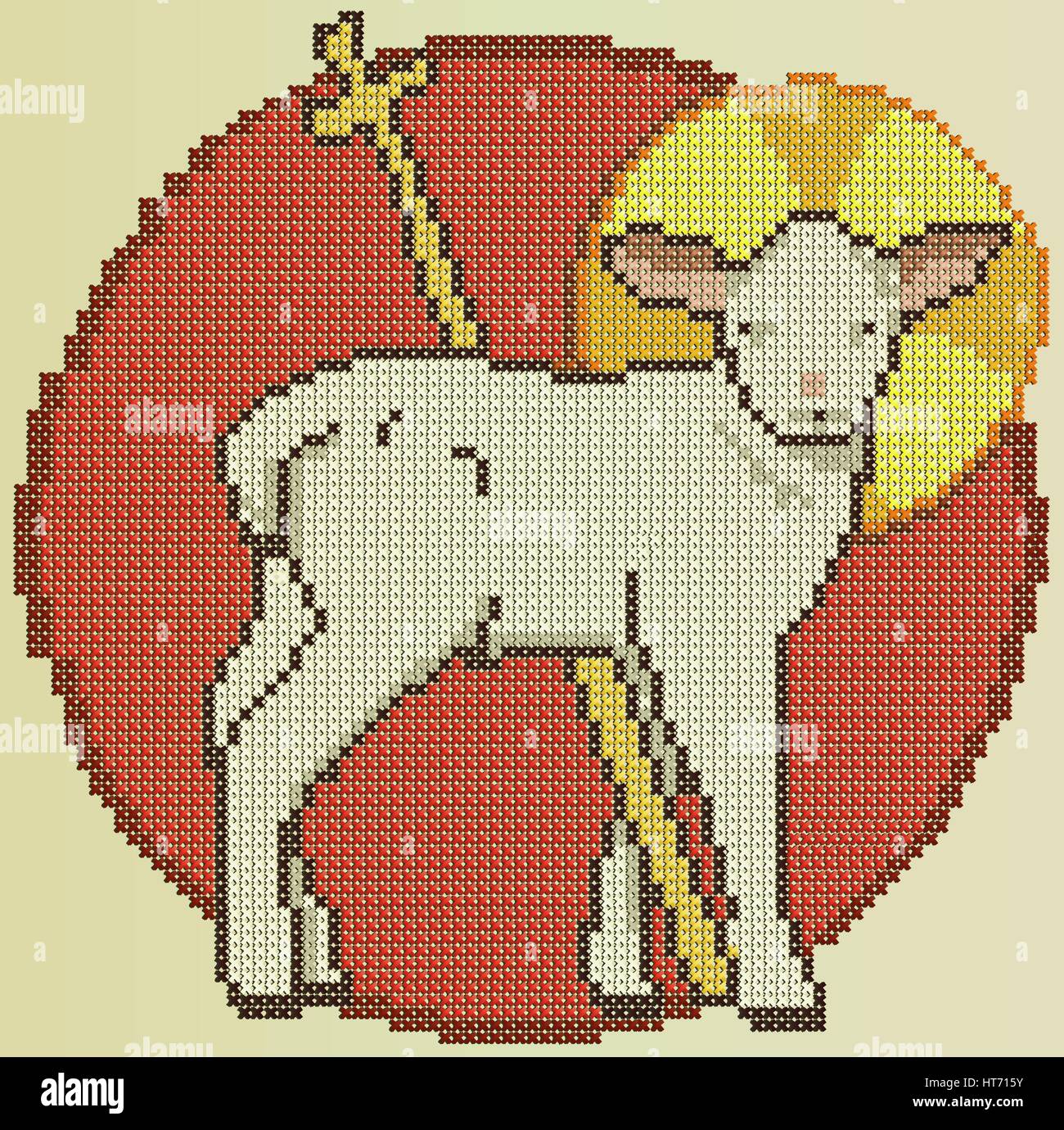 Sheep cross Stock Vector Images - Alamy