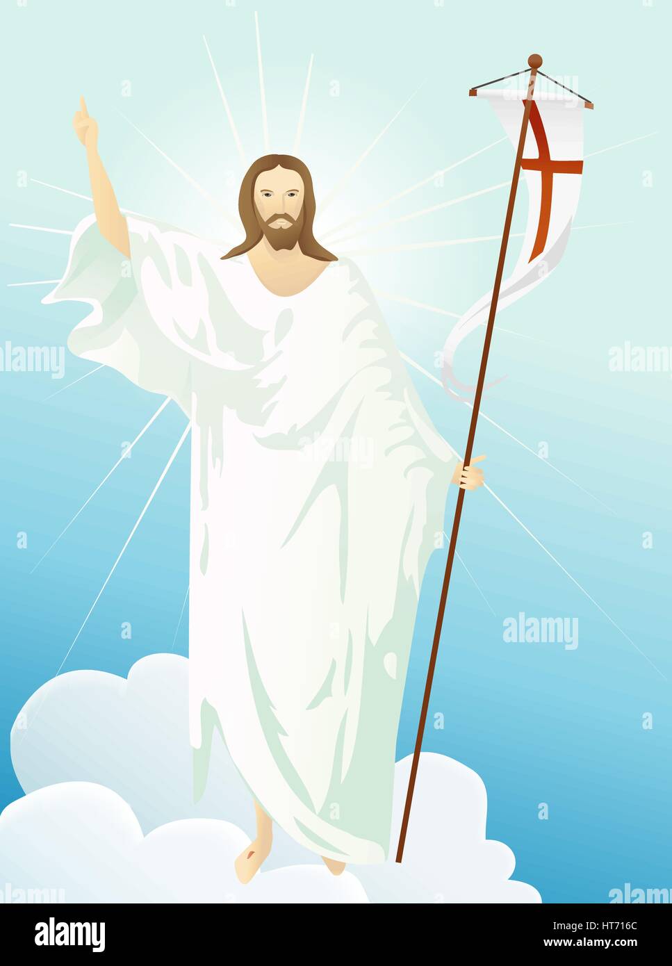 Resurrected Jesus Christ Stock Vector Image & Art - Alamy