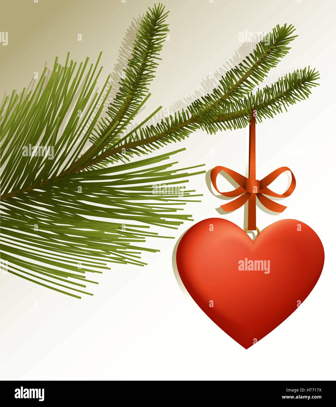 Christmas balls heart Stock Vector Images - Alamy
