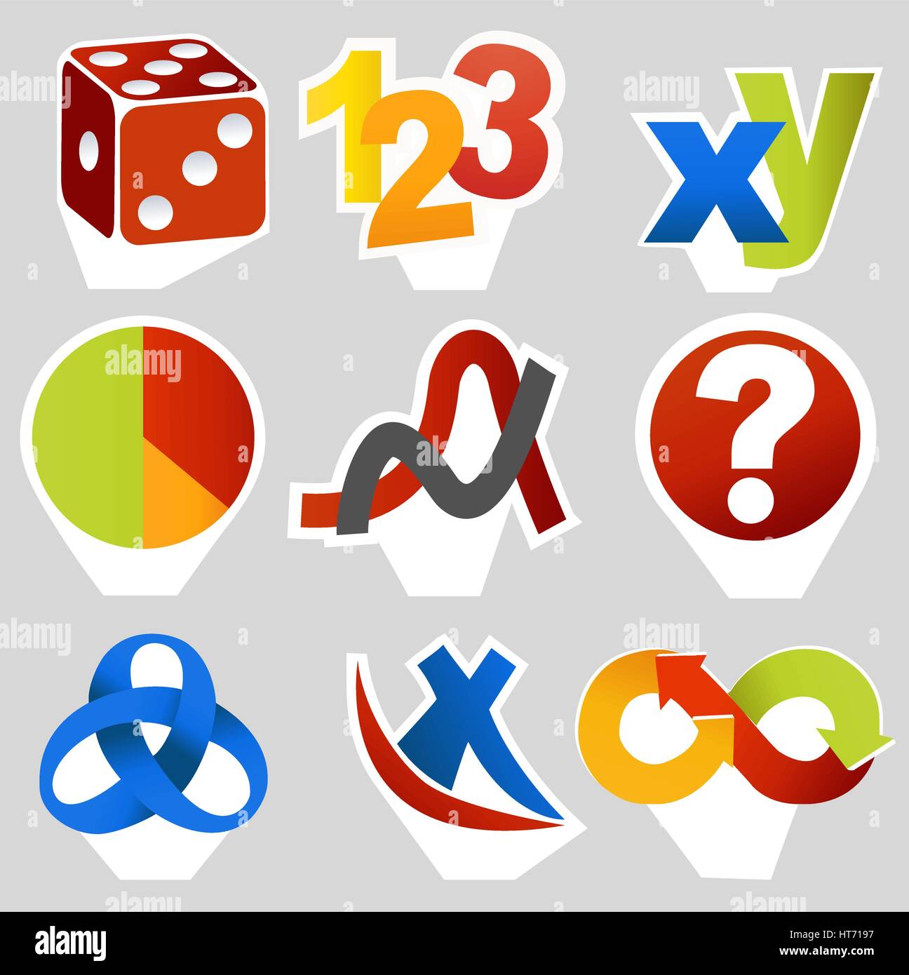 Math related symbols Stock Vector Image & Art - Alamy