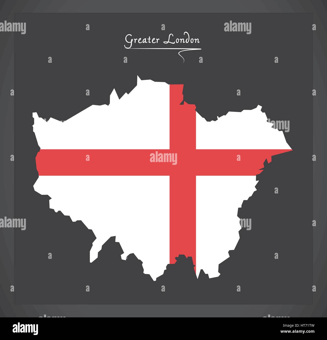 Greater london map hi-res stock photography and images - Alamy