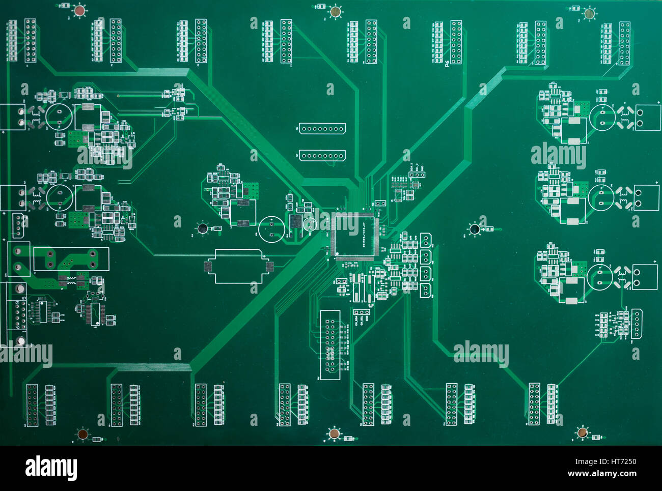 Back view of electric motherboard Stock Photo - Alamy