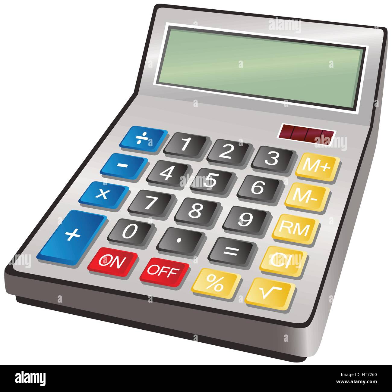 Large Calculator Stock Vector Images - Alamy