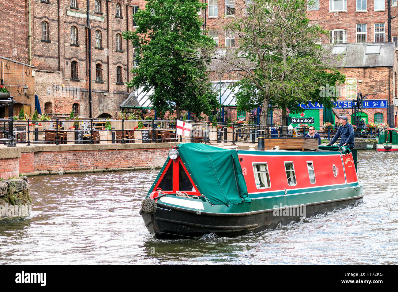 A barge in Nottingham, UK Stock Photo - Alamy