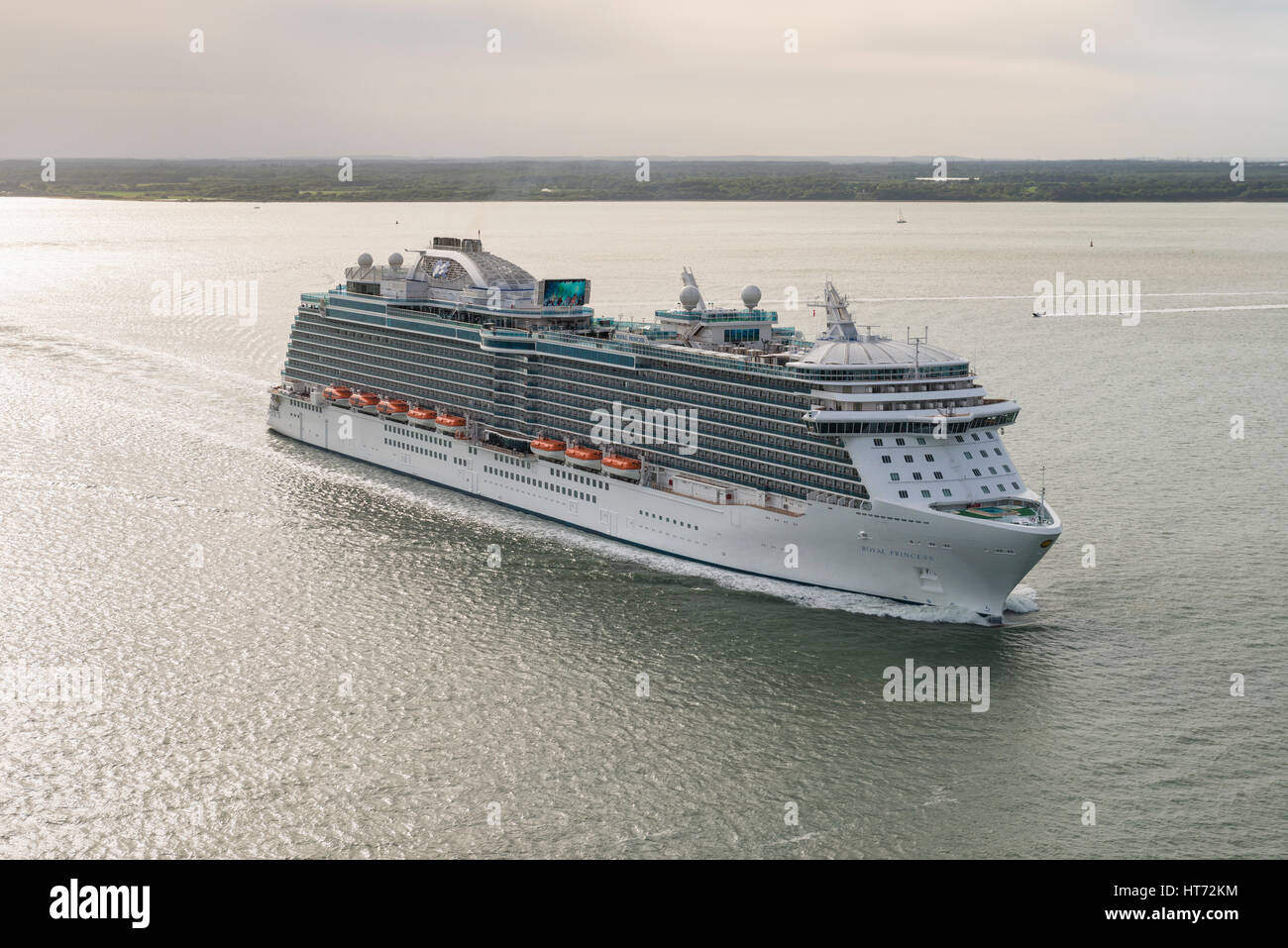 The Royal Princess sailing from Southampton, United Kingdom Stock Photo ...