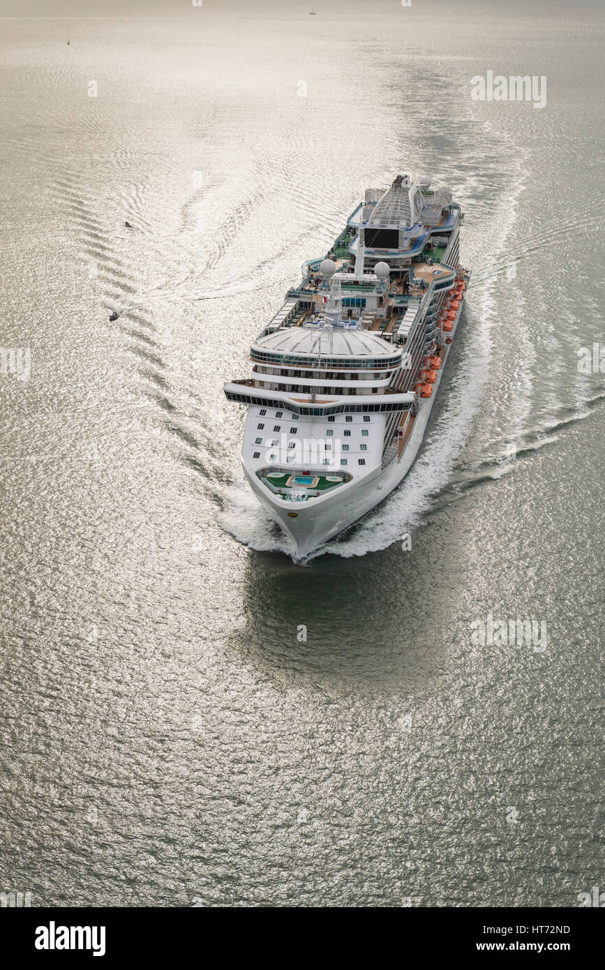 The Royal Princess sailing from Southampton, United Kingdom Stock Photo ...