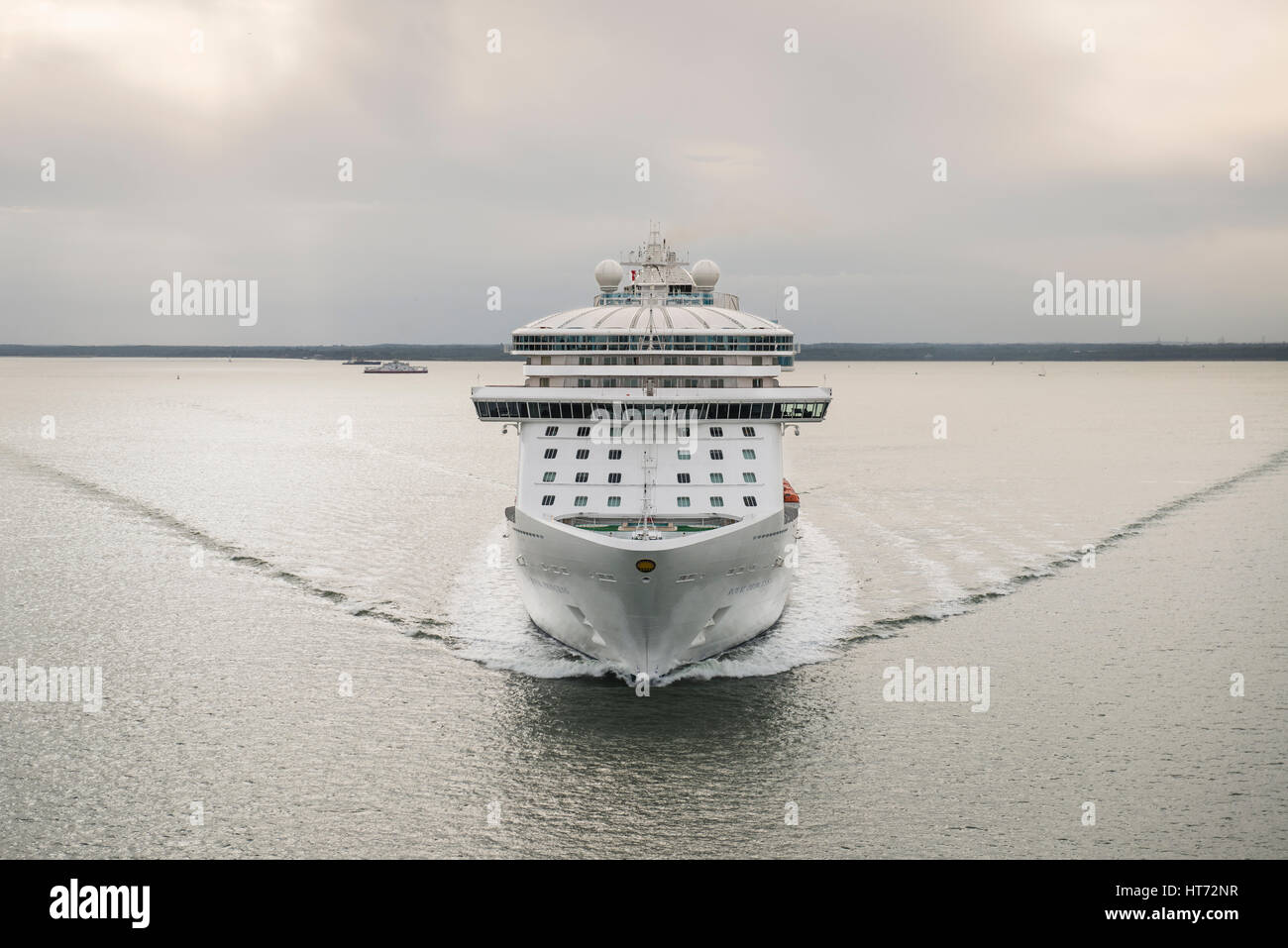 The Royal Princess sailing from Southampton, United Kingdom Stock Photo ...
