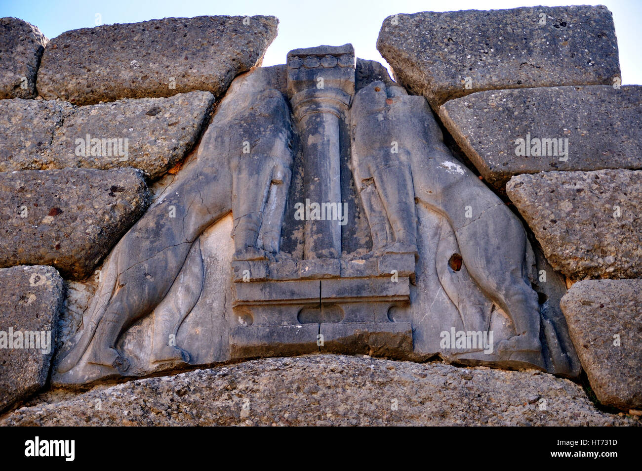 Ruins of argolida in the peloponnese in greece Stock Photo - Alamy