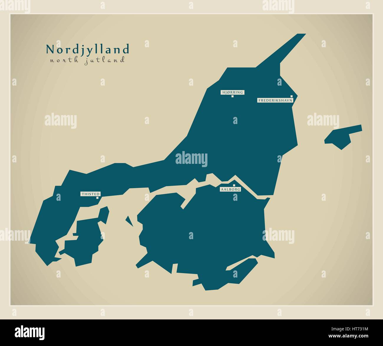 Nordjylland vector vectors hi-res stock photography and images - Alamy