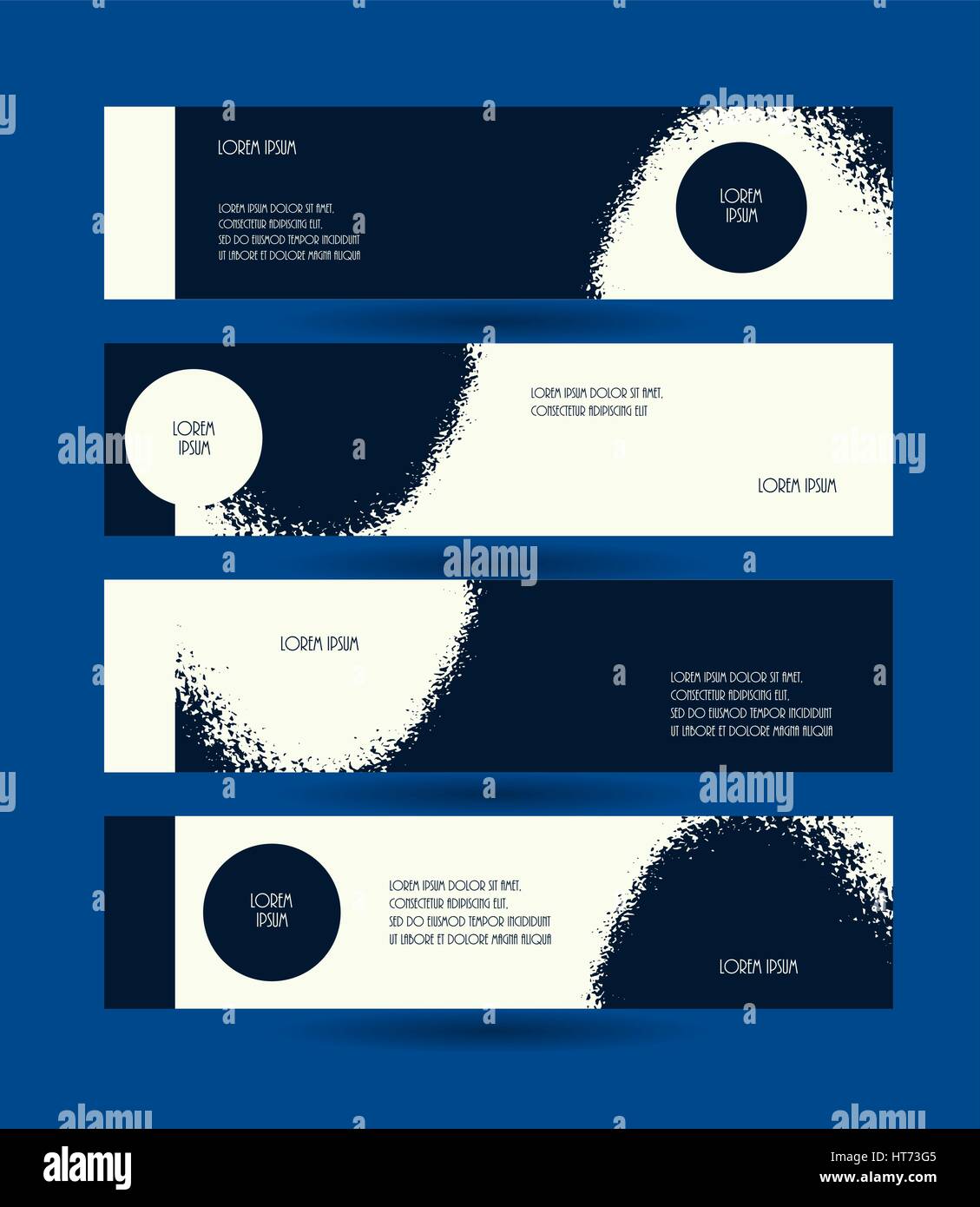 Creative banner templates. Vector illustration. Abstract decorative ...