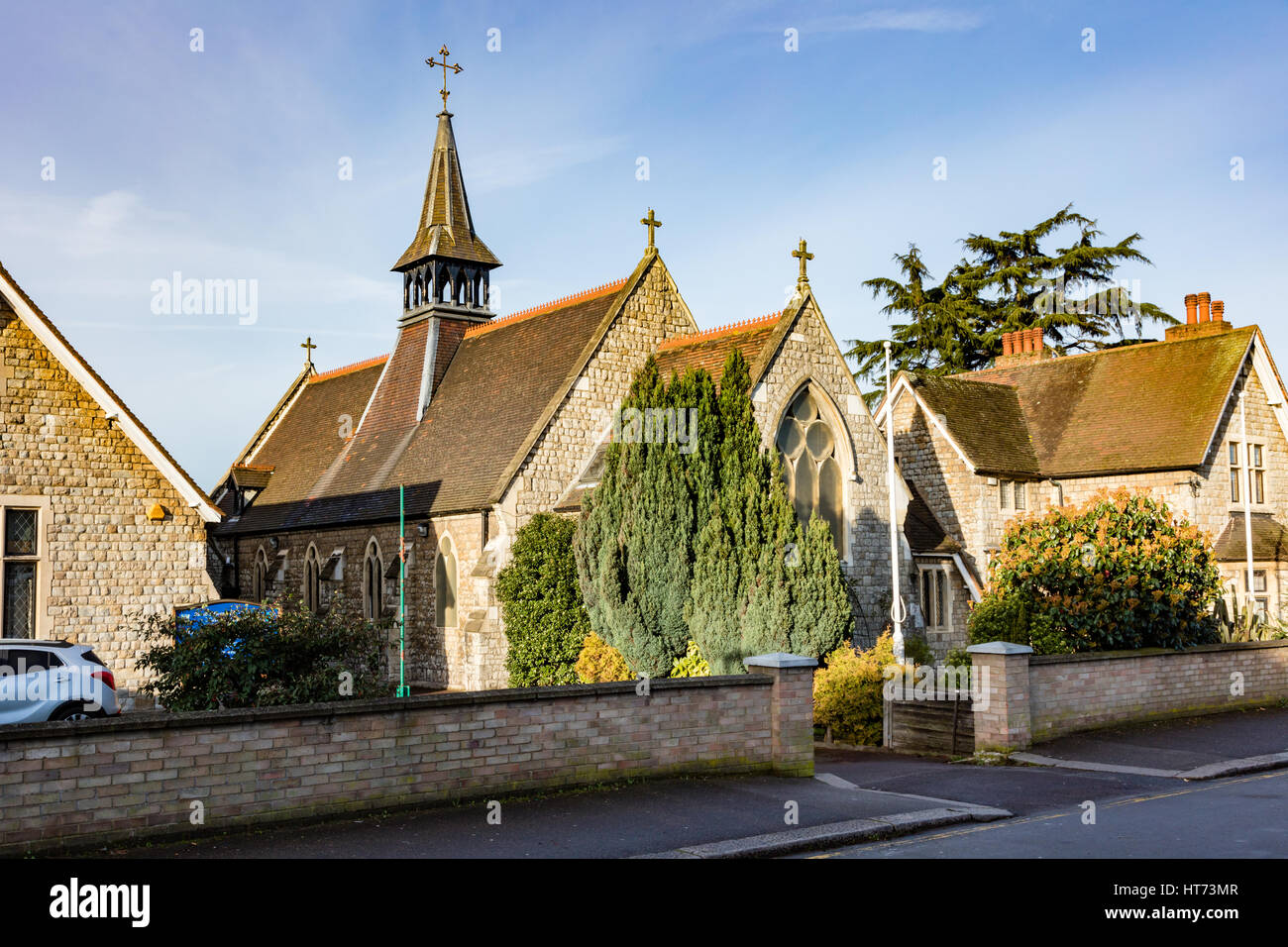 The Roman Catholic church of St Edwards on Stock Photo - Alamy