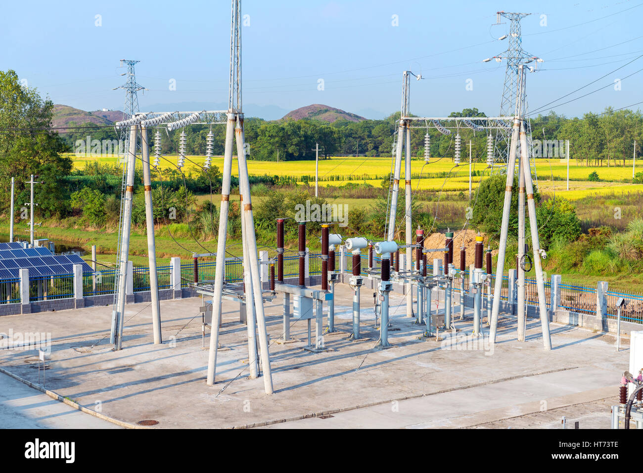 High voltage substation hi-res stock photography and images - Alamy