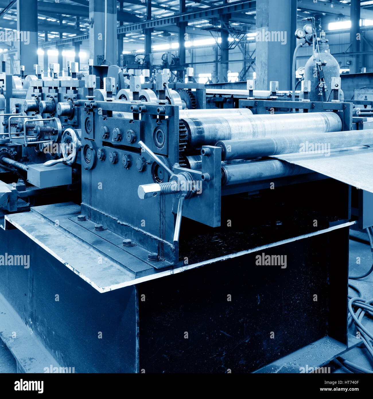 Steel factory production line: molding equipment Stock Photo - Alamy
