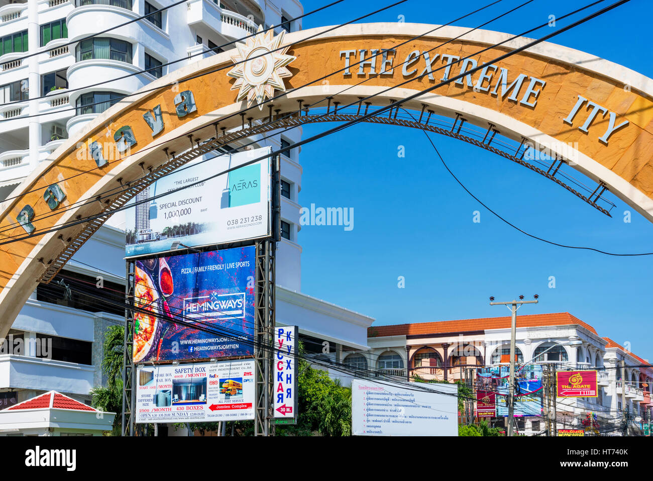 Pattaya city sign hi-res stock photography and images - Alamy