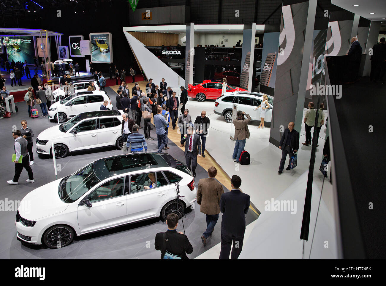 Skoda Auto, stand, exhibition Stock Photo - Alamy