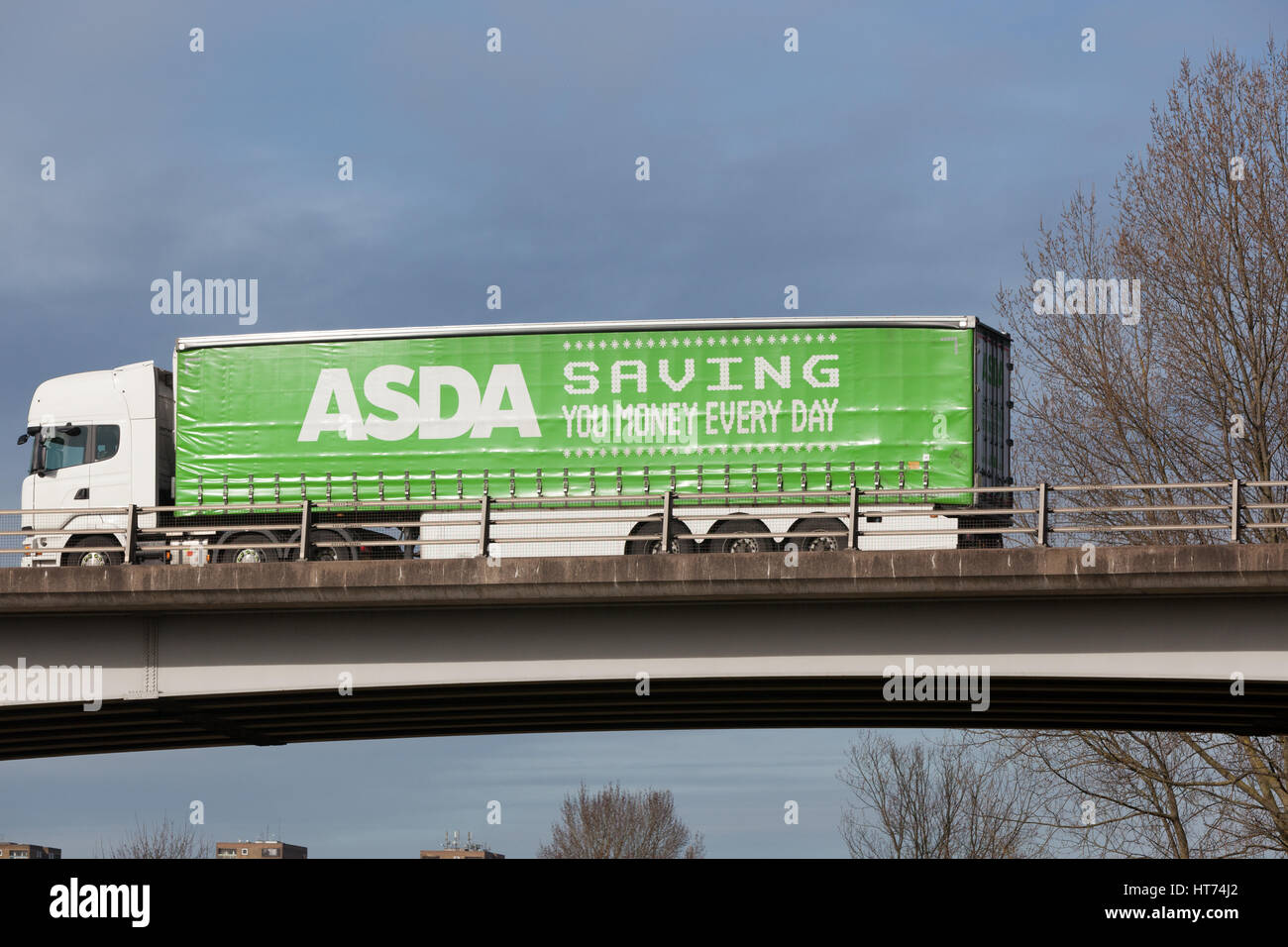 Asda supermarket lorry hi-res stock photography and images - Alamy