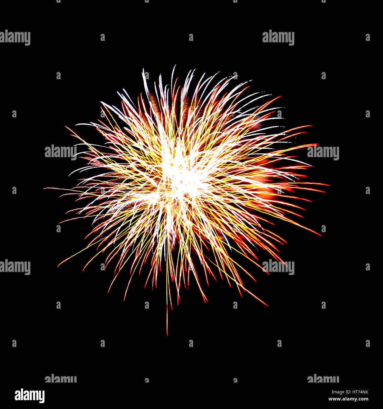 Fireworks light up in the sky, celebration concept Stock Photo - Alamy