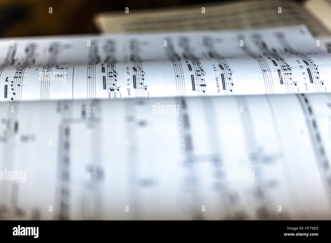 sheets of music Stock Photo - Alamy