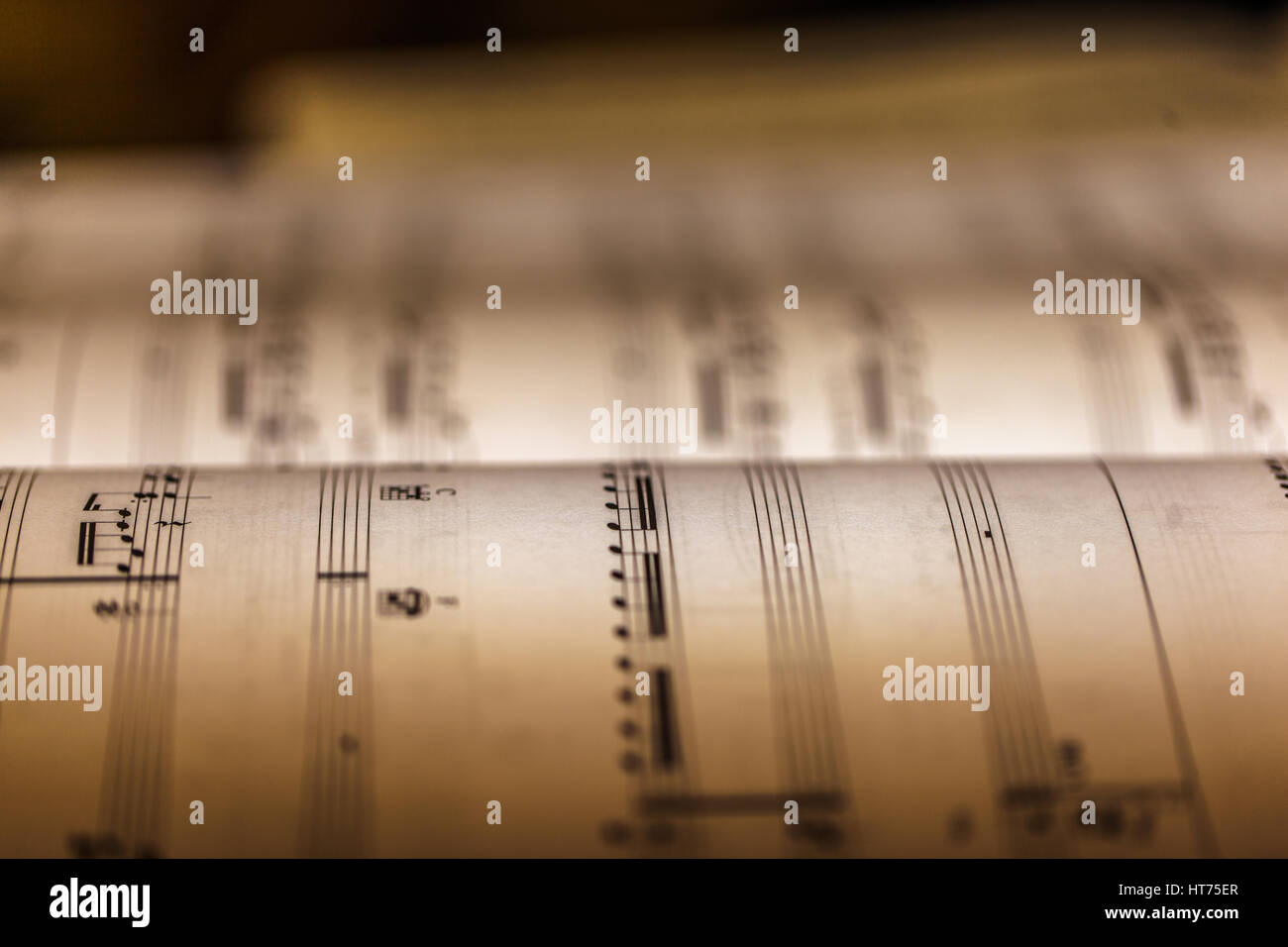 sheets of music Stock Photo - Alamy