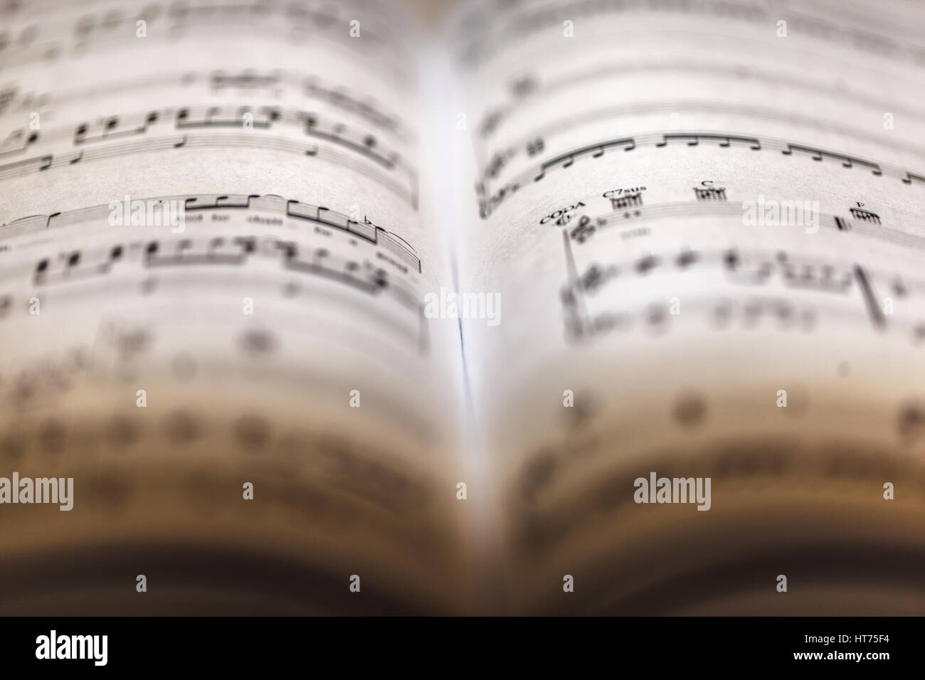 sheets of music Stock Photo - Alamy