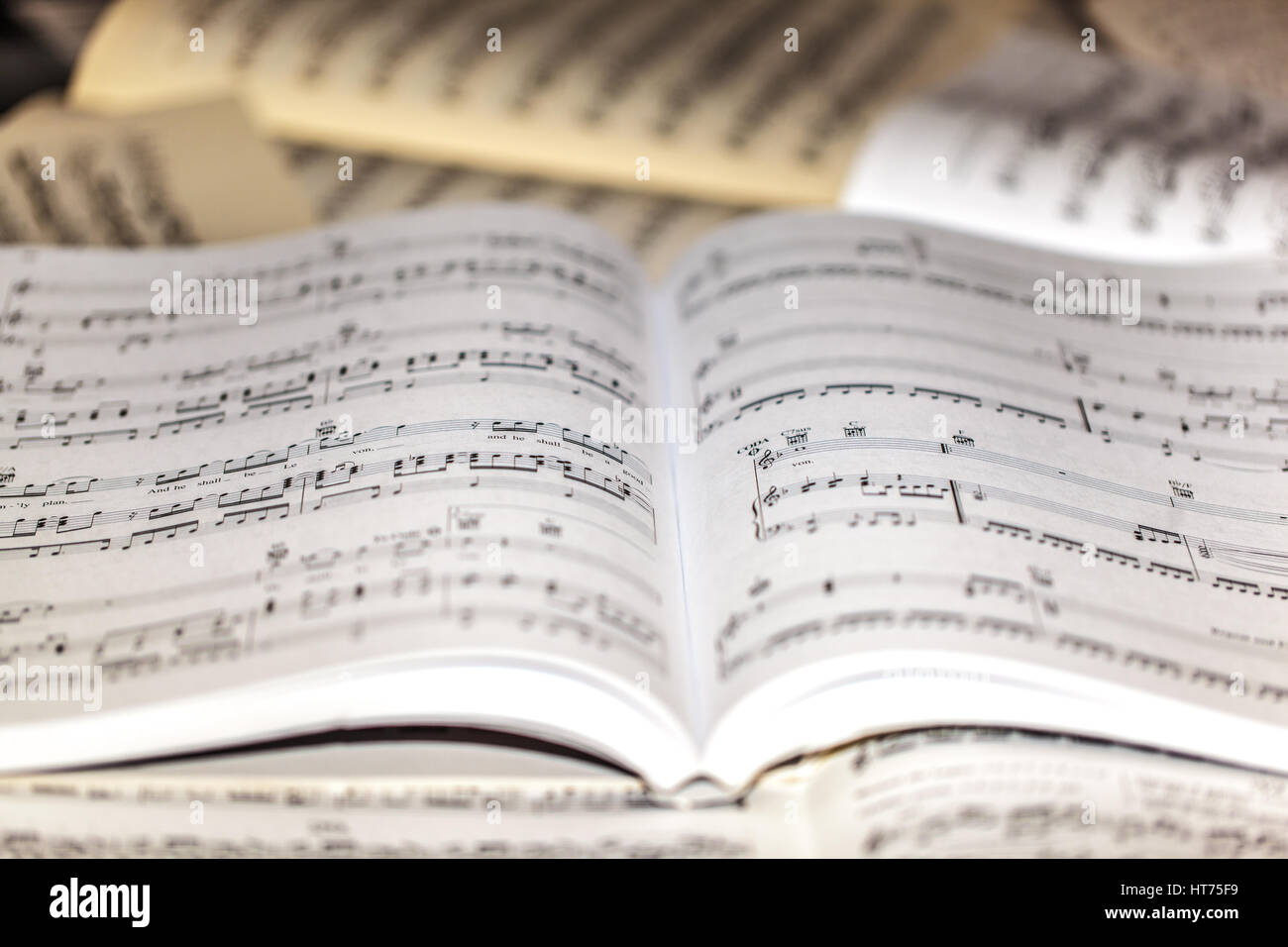 sheets of music Stock Photo - Alamy