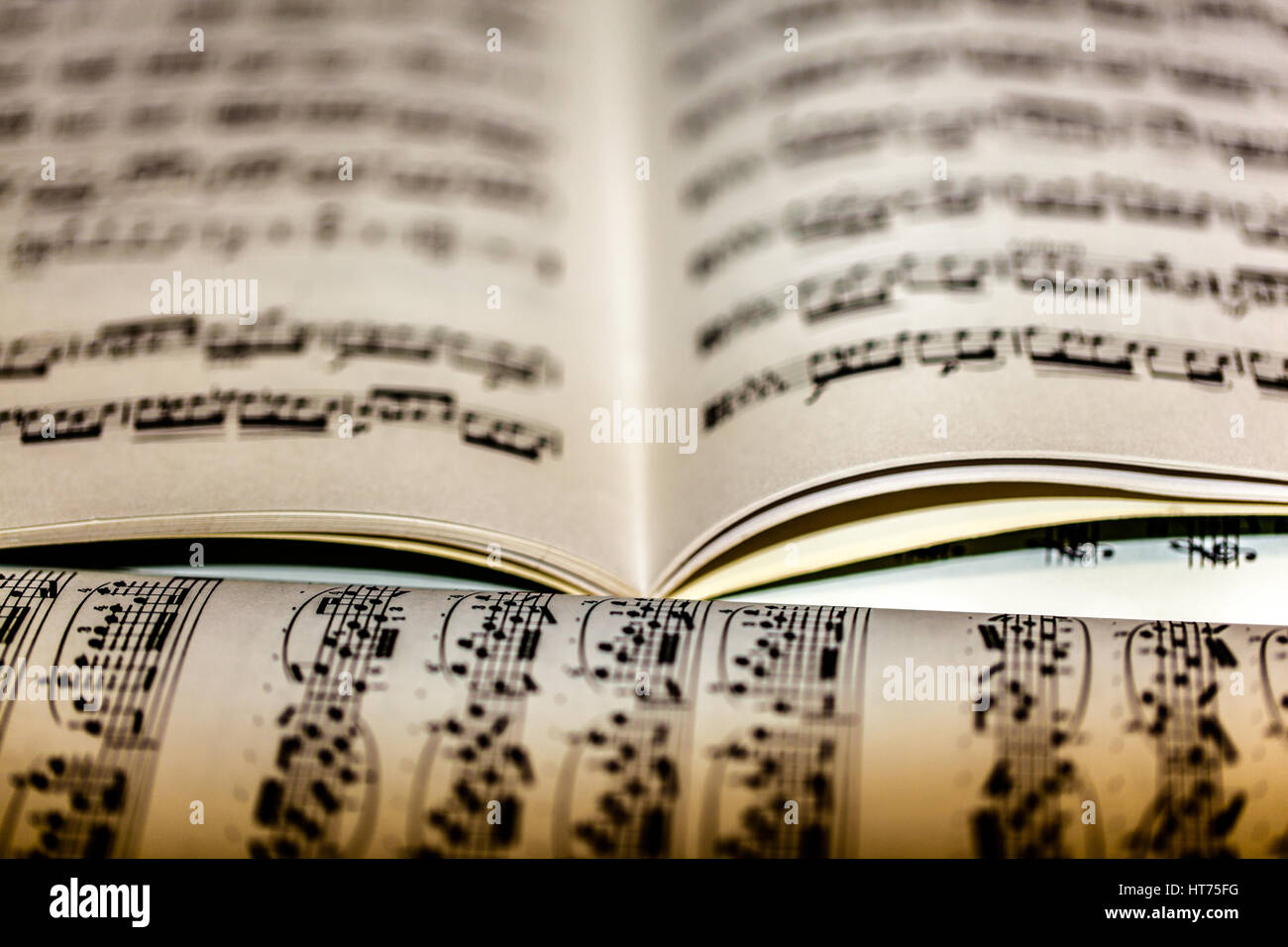 sheets of music Stock Photo - Alamy