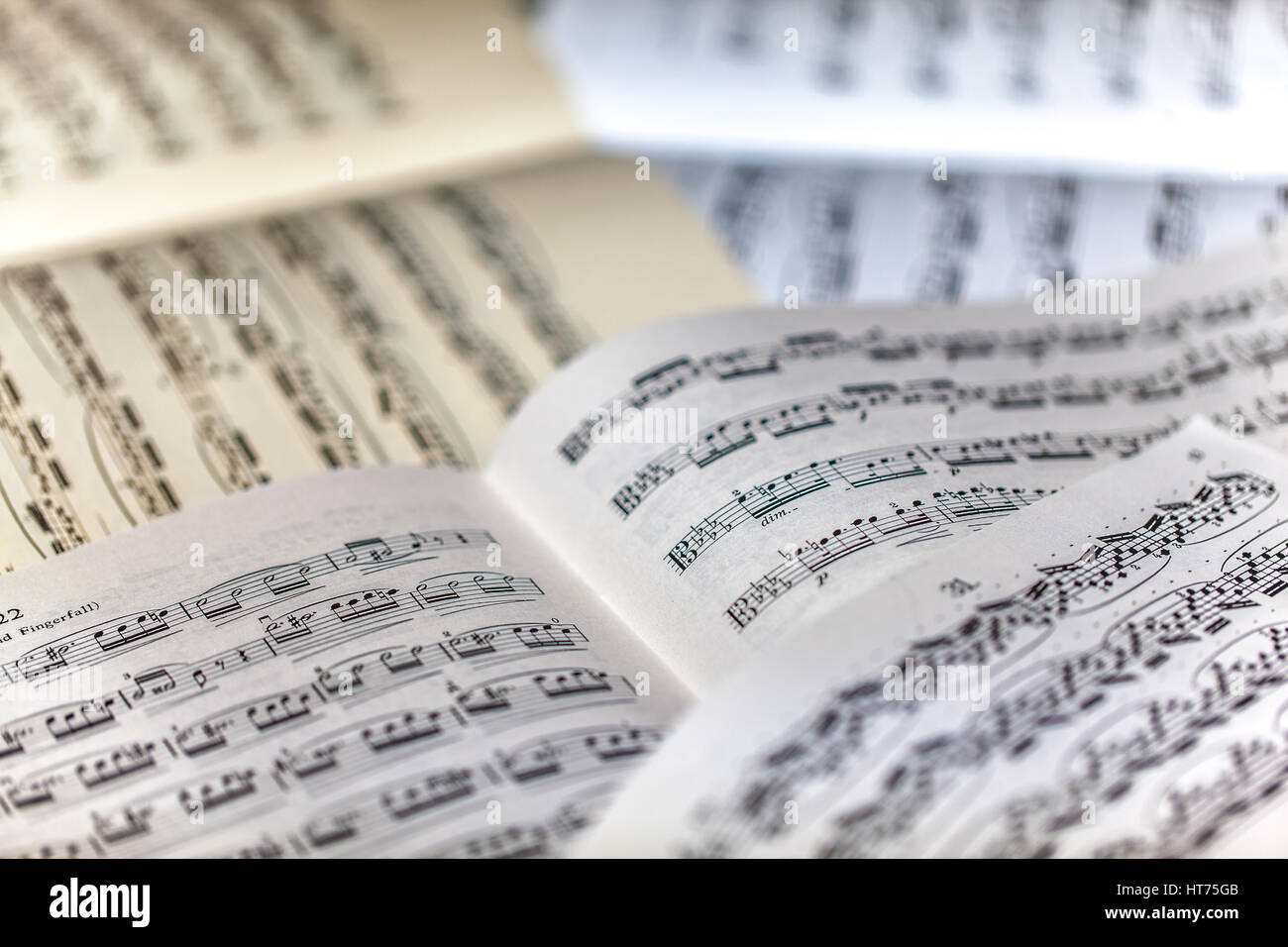 sheets of music Stock Photo - Alamy