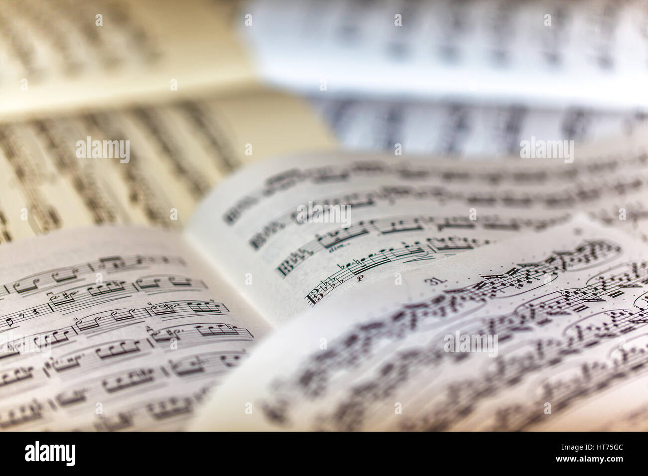 sheets of music Stock Photo - Alamy