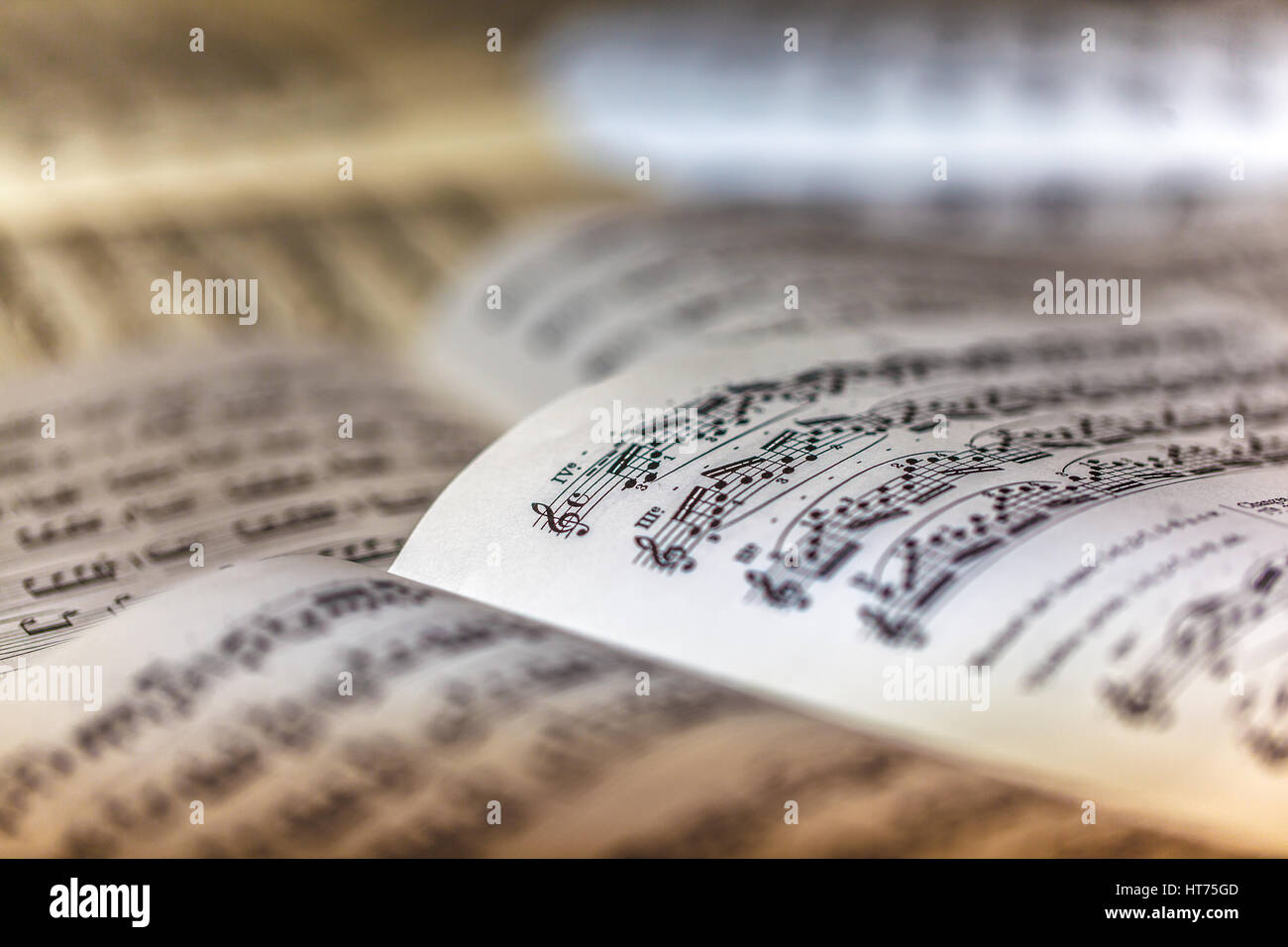 sheets of music Stock Photo - Alamy