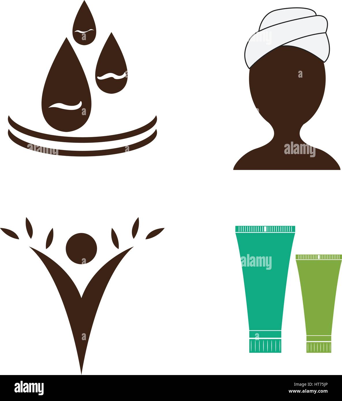 Set of spa icons Stock Vector Image & Art - Alamy
