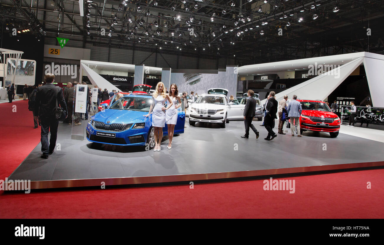 Skoda Auto, stand, exhibition Stock Photo - Alamy