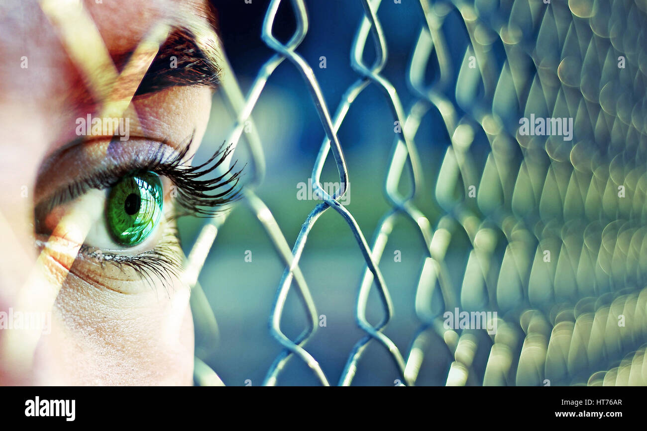 Woman Escape Fear High Resolution Stock Photography and Images - Alamy