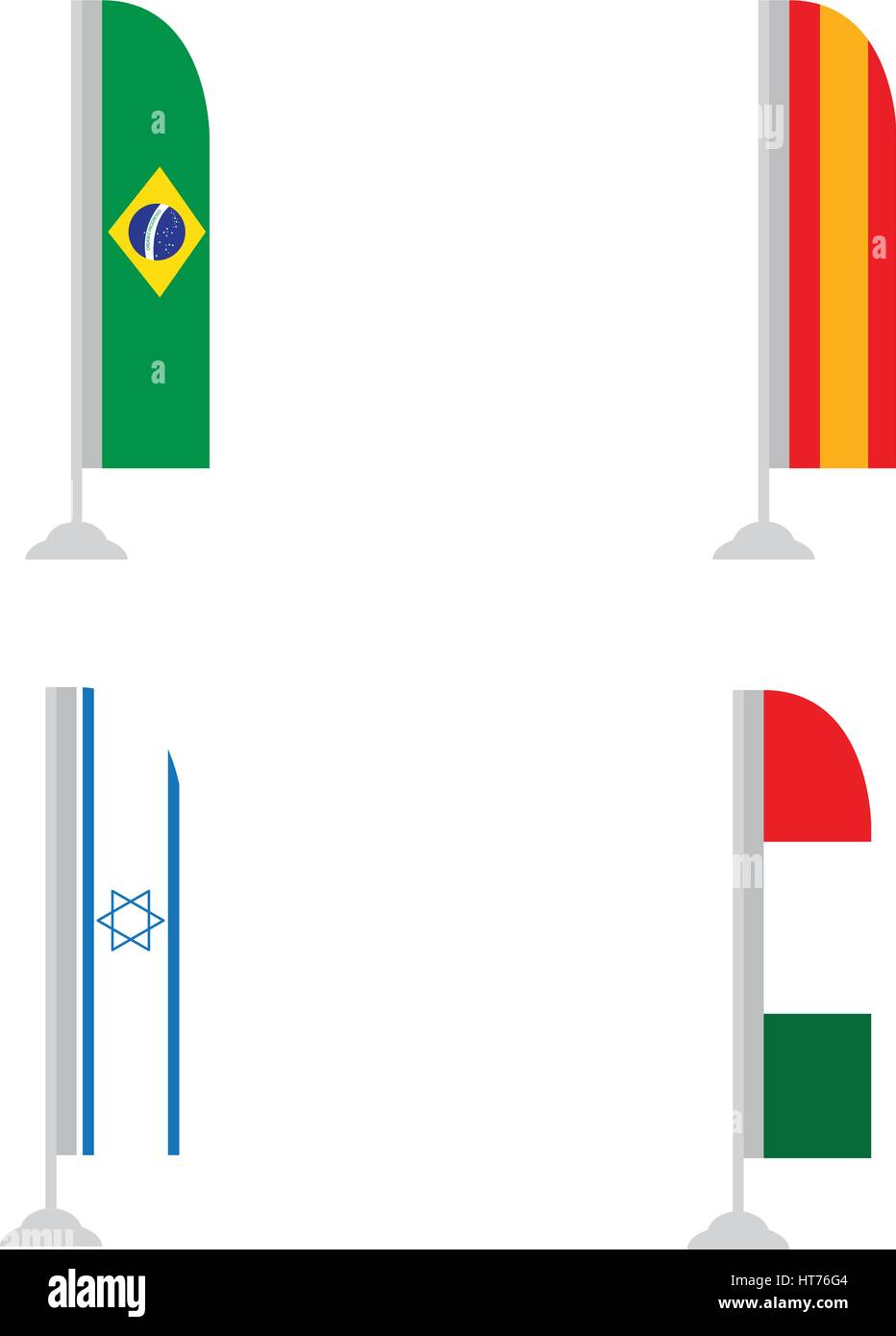 Set of flags Stock Vector Image & Art - Alamy