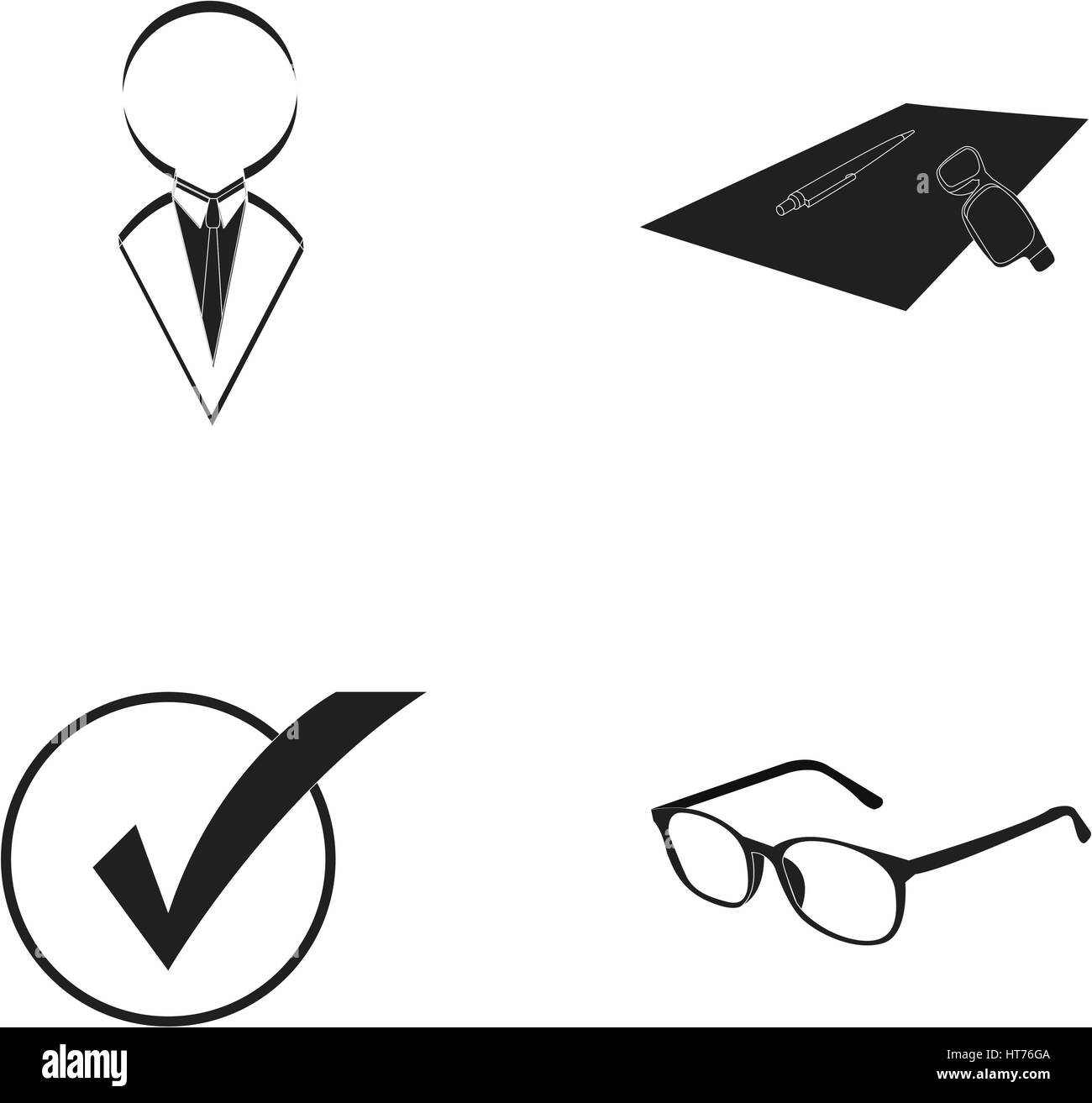 Set of business icons Stock Vector Image & Art - Alamy