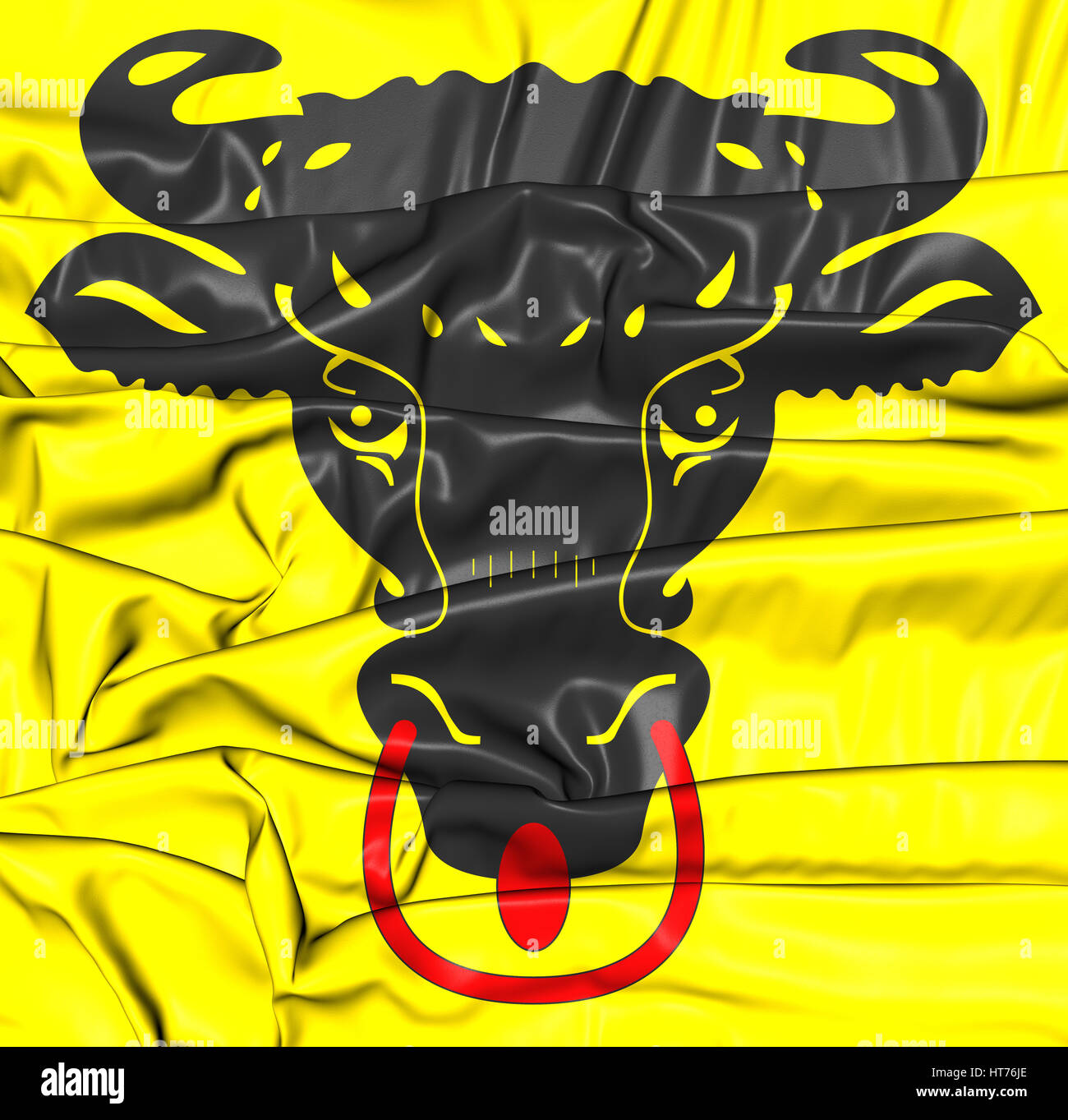 3D Flag of Uri canton, Switzerland. 3D Illustration Stock Photo - Alamy