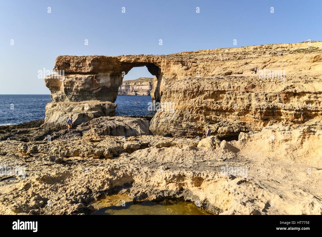 Azure Window Natural Rock Arch - Malta Stock Photo - Alamy